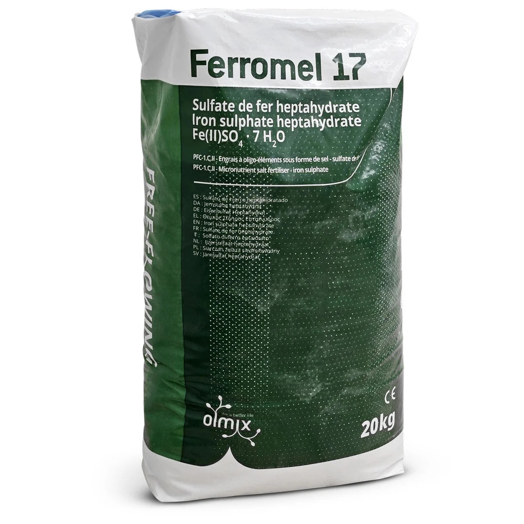 Ferromel Ijzersulfaat 20kg tegen mos in het gras (+-700m²) | Thienpont ...